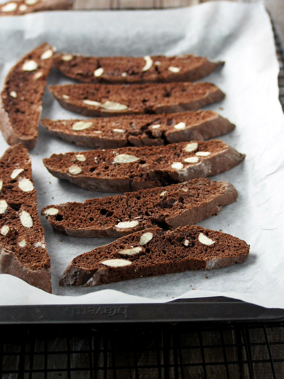 Almond Chocolate Biscotti - Woman Scribbles