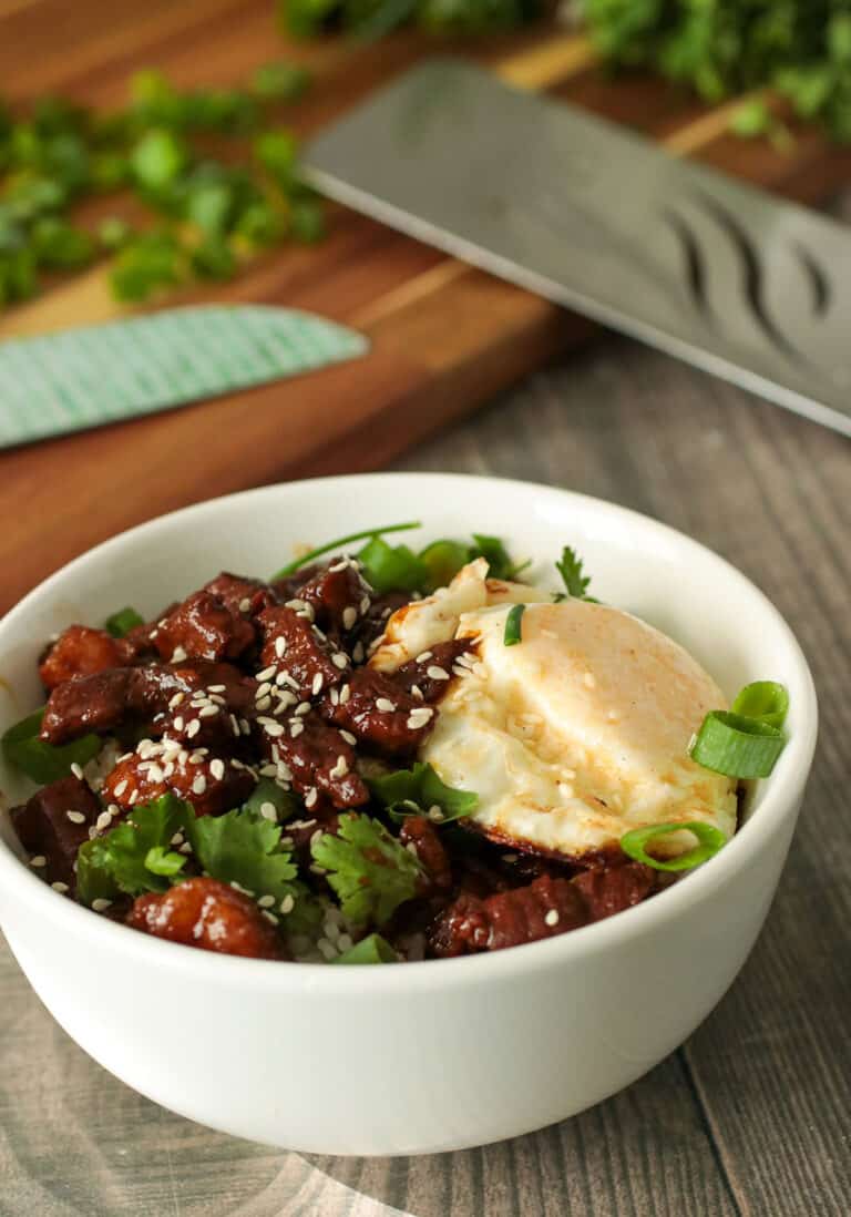 Instant Pot Korean Beef Rice Bowl | Woman Scribbles