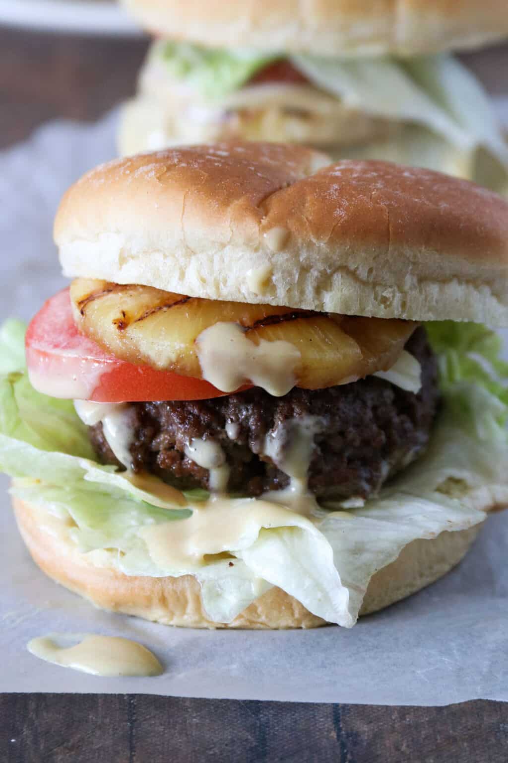 Aloha Burgers with Special Creamy Sauce | Woman Scribbles